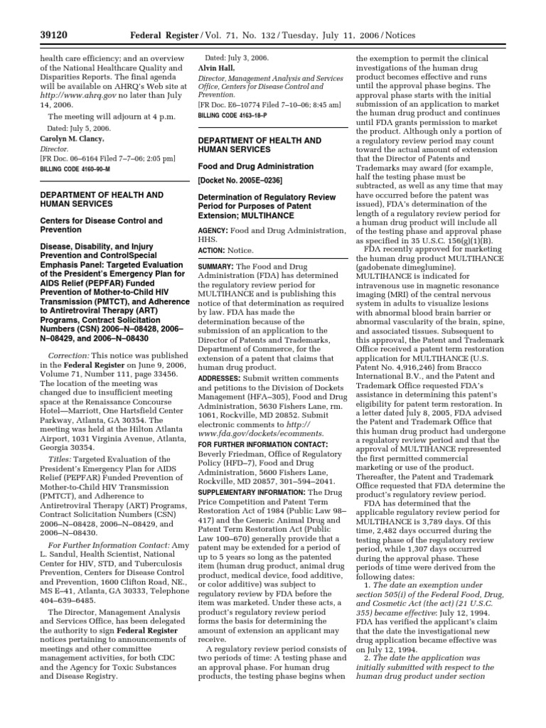 Notice: Meetings: Disease, Disability, and Injury Prevention and ...