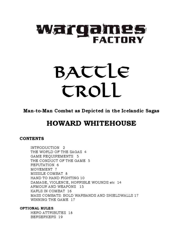 Battle Troll | PDF | Rowing | Archery