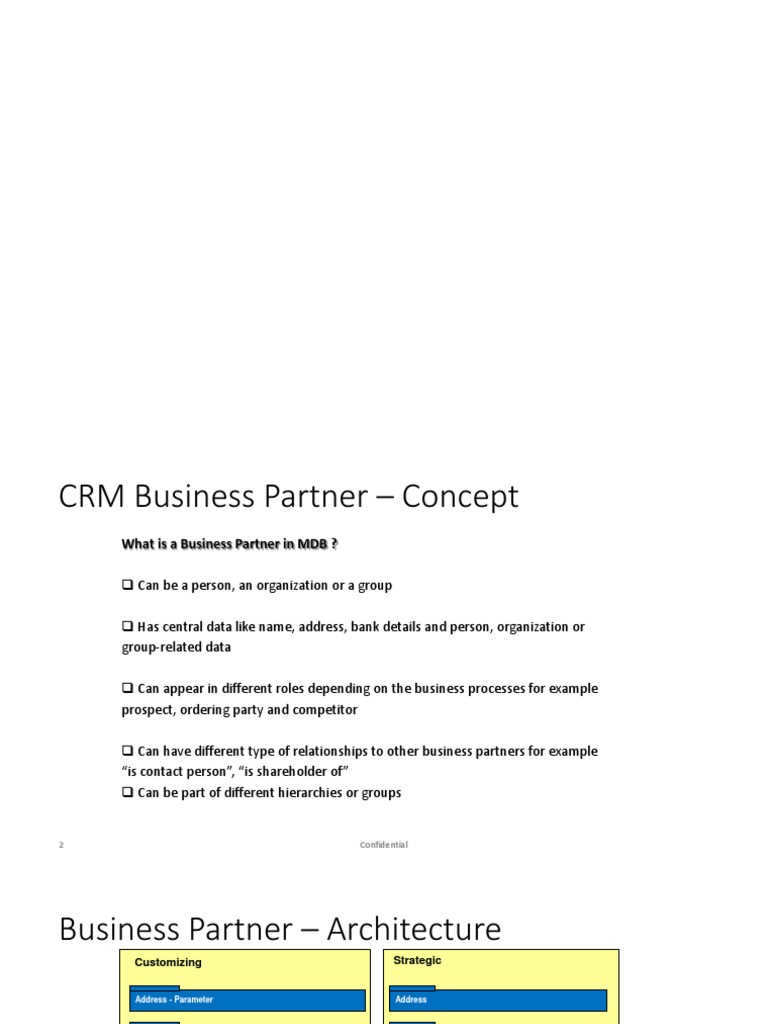 Sap CRM BP | PDF | Hierarchy | Customer Relationship Management