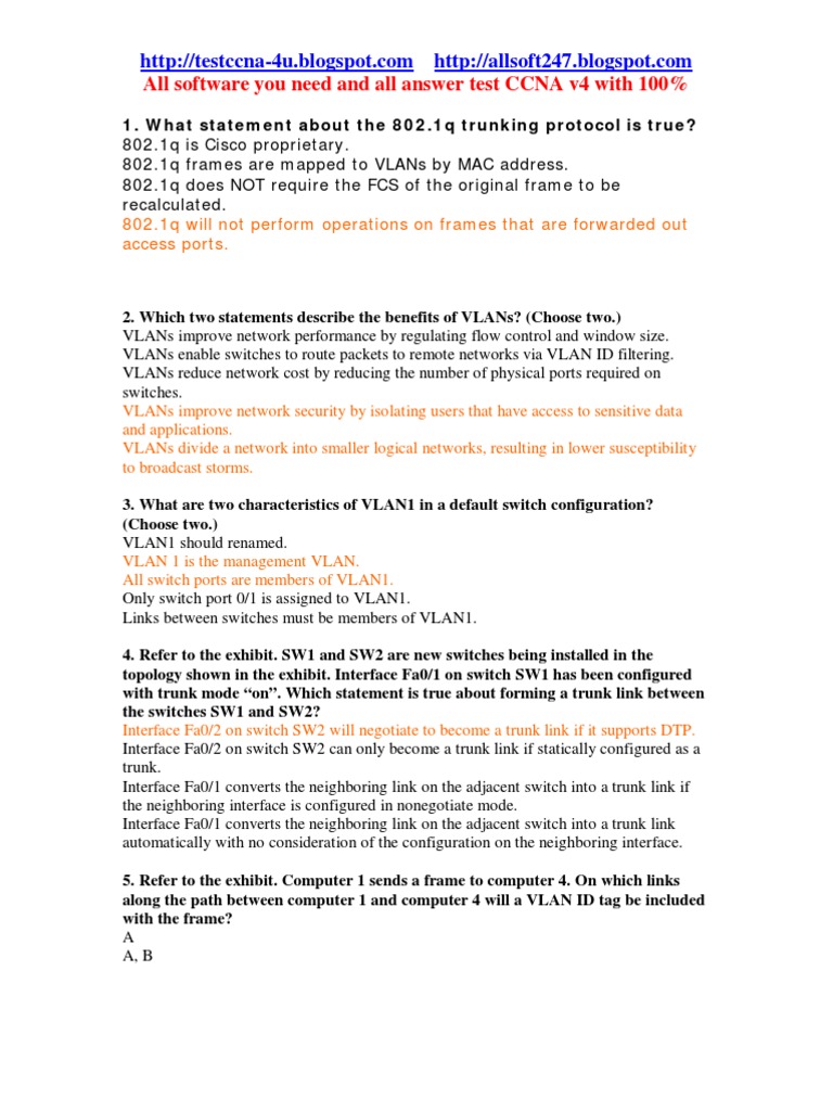 CCNA3 Chapter 3 v2 | PDF | Network Switch | Telecommunications Standards