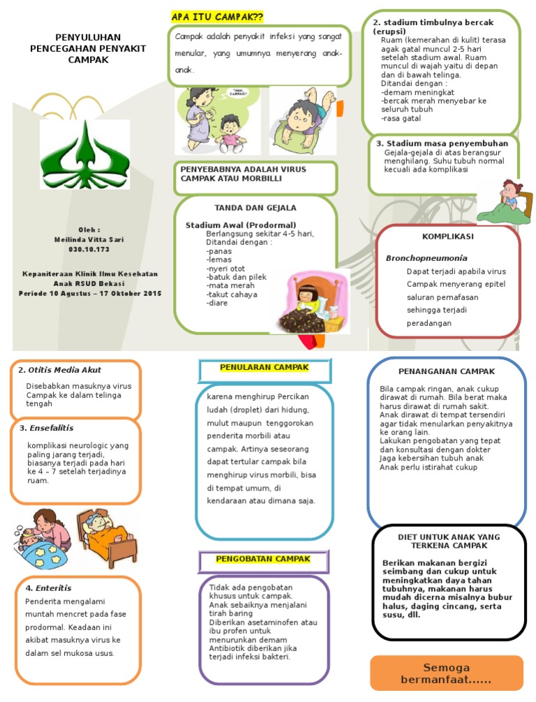 Leaflet Campak | PDF