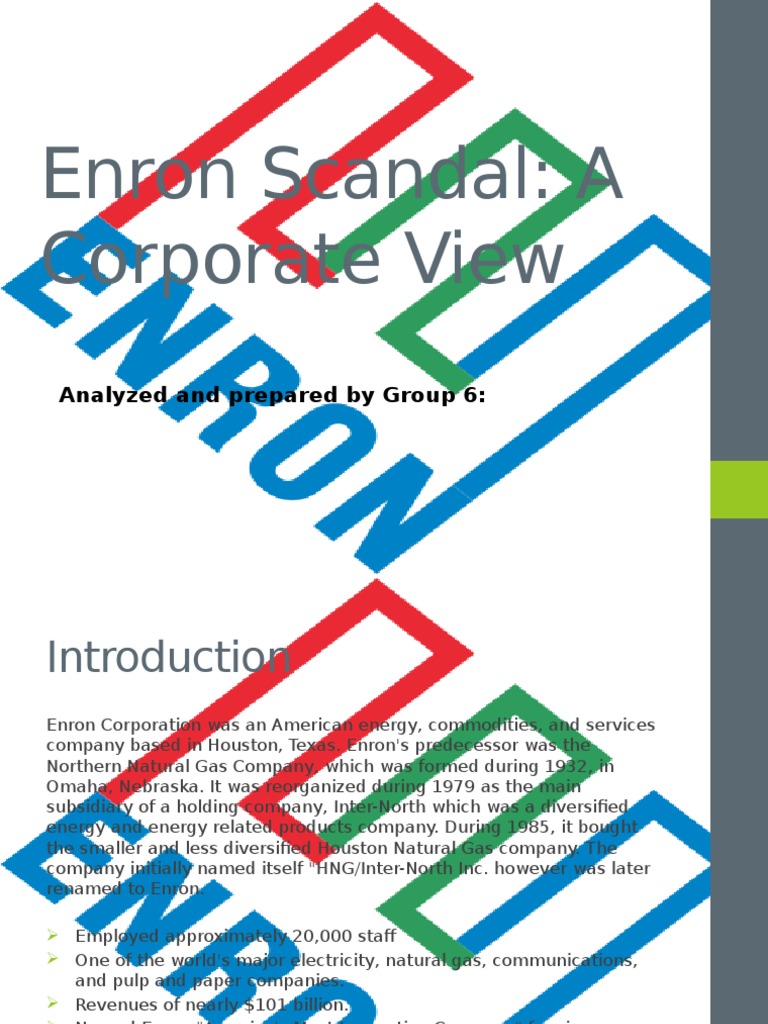 Enron Scandal: Corporate Governance Failures | PDF | Sarbanes–Oxley Act ...