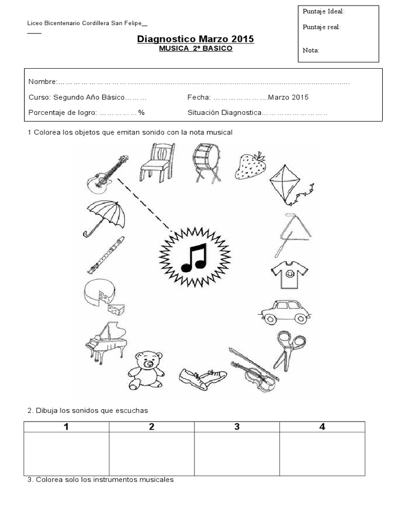 Diagnostico Musica 2015 | PDF | Arte