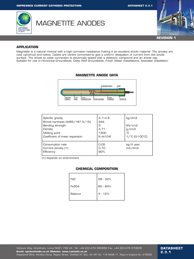 2.3.1 Magnetite Anodes | PDF | Anode | Electromagnetism
