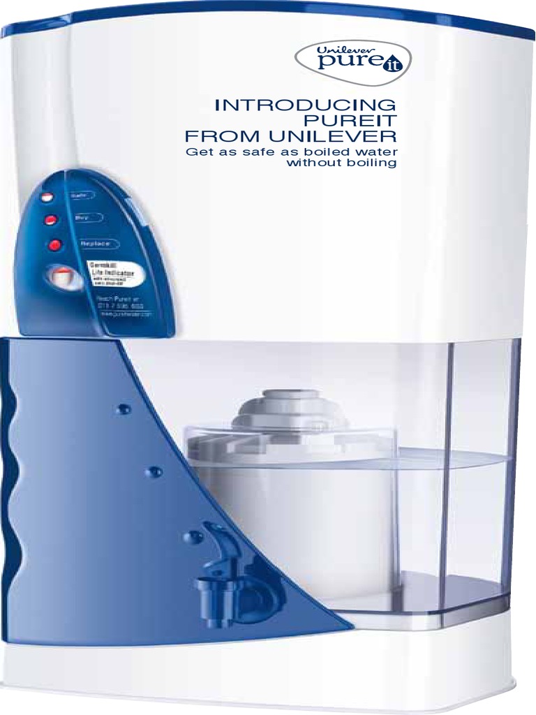 Pureit Brochure | Water Purification | Drinking Water