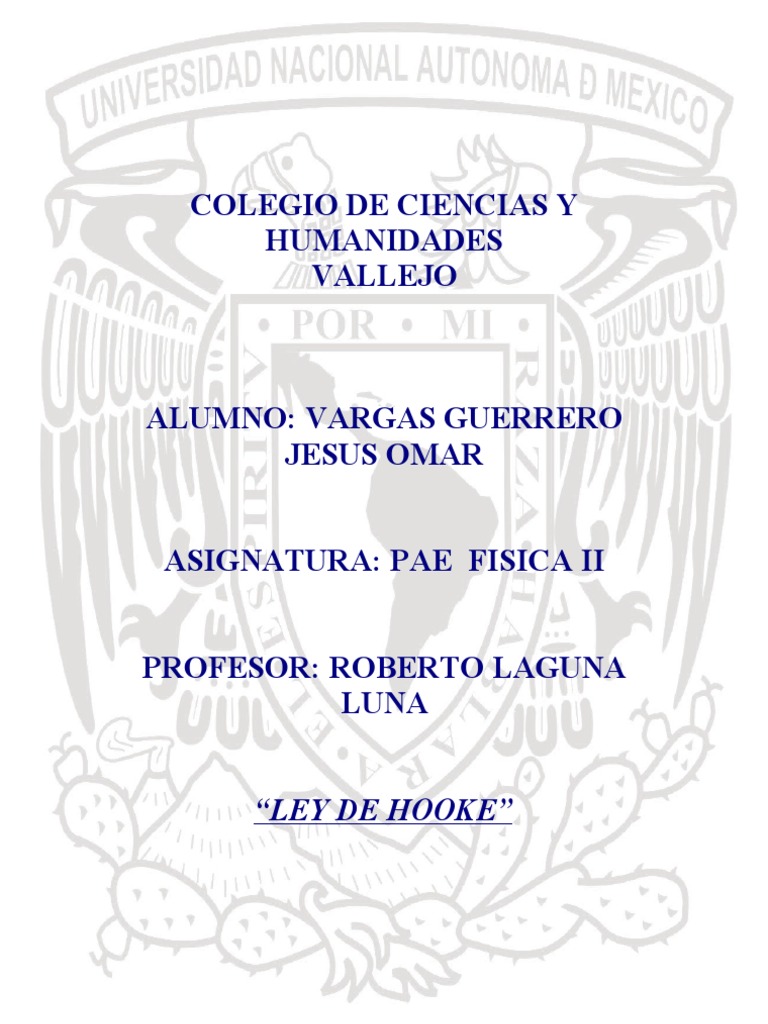 Ley de Hooke | PDF | El módulo de Young | Elasticidad (Física)
