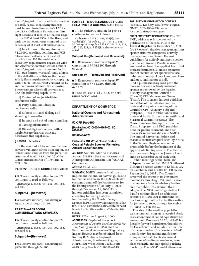 Rule: Fishery Conservation and Management: Alaska Fisheries of ...