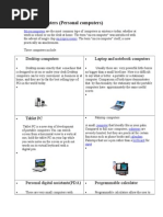 10 Types of Computers | PDF | Personal Digital Assistant | Personal ...
