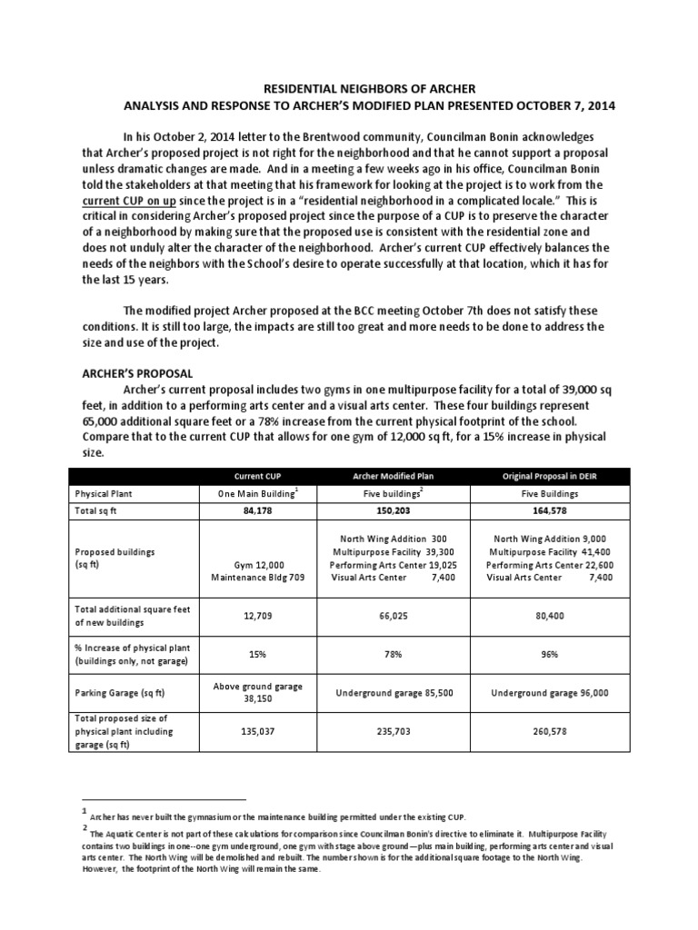 2014 10 07 Analysis of Archer Project | PDF | Truck | Traffic