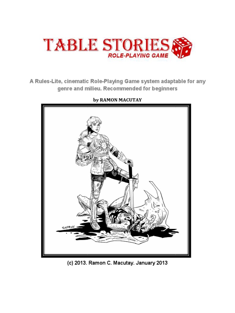 Table Stories v1-2 | PDF | Tabletop Role Playing Game | Role Playing Games