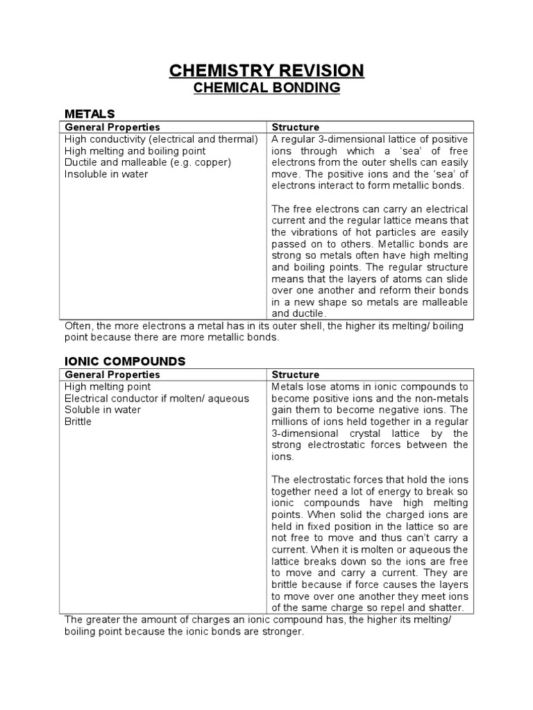 Chemistry - Chemical Bonding | Download Free PDF | Chemical Bond | Ion