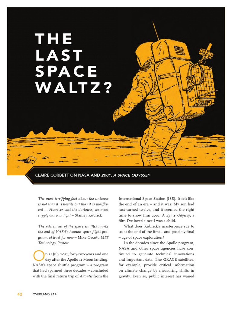 THE Last Space Waltz?: Claire Corbett On Nasa and 2001: A Space Odyssey | PDF | Nasa | Apollo ...