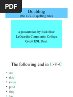 The CVC Rule | PDF | Consonant | Phonology