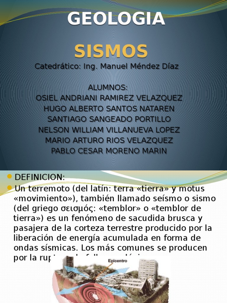 Exposicion Sismos | PDF | Temblores | Geofísica