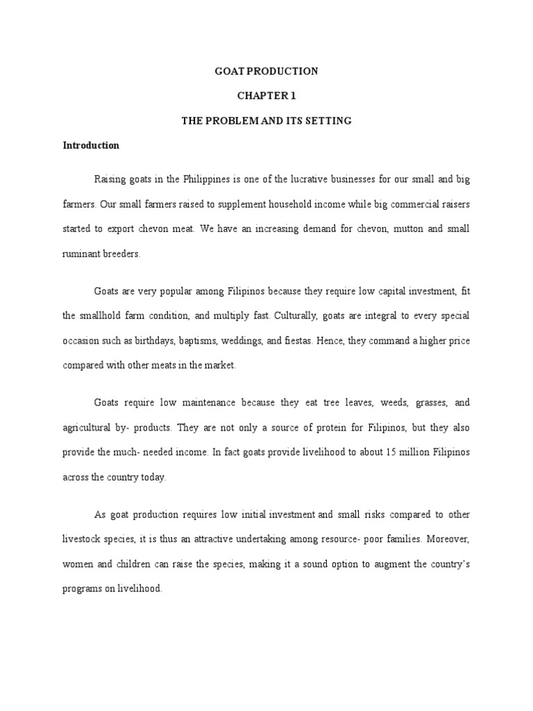 Goat Production | PDF | Goat | Meat