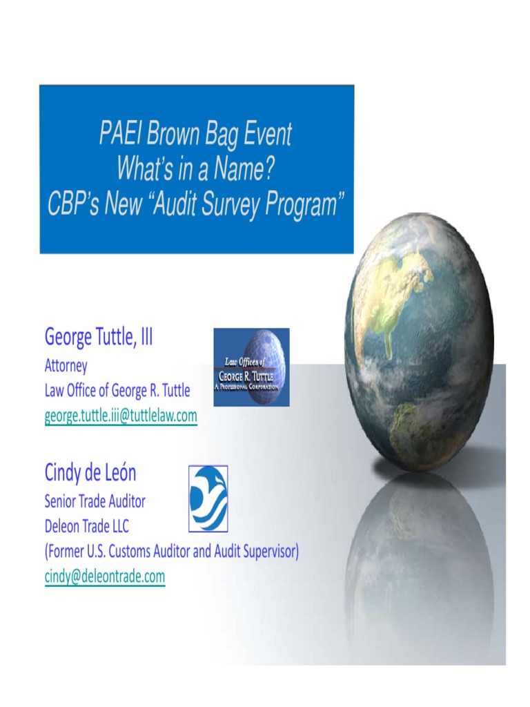 CBP Audit Survey Insights | PDF | U.S. Customs And Border Protection ...