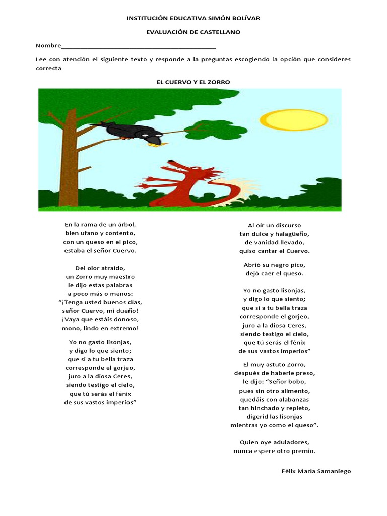 Cuervo y El Zorro | PDF | El Cuervo