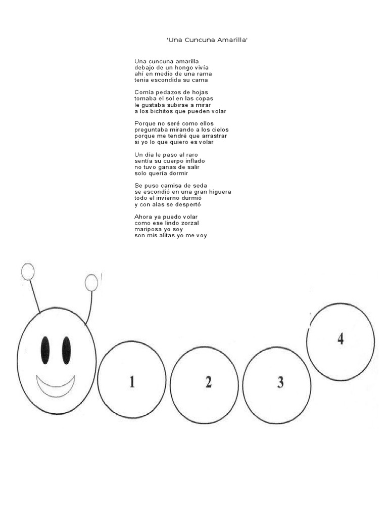 Una Cuncuna Amarilla | PDF