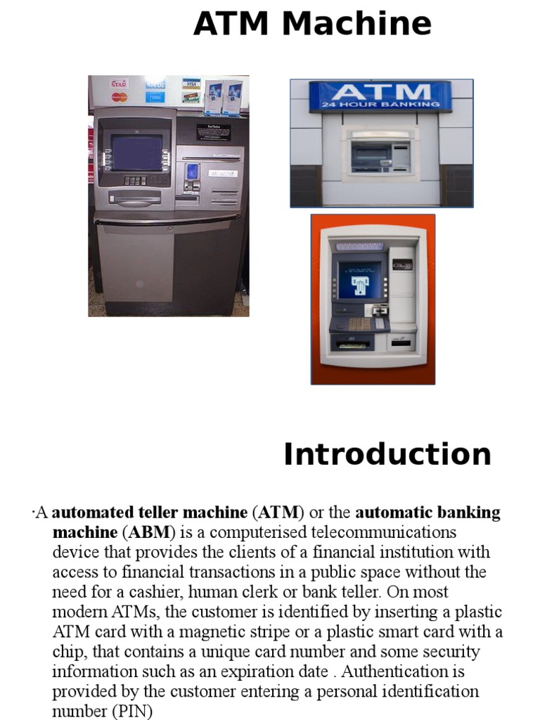 ATM Machine | PDF | Automated Teller Machine | Banking