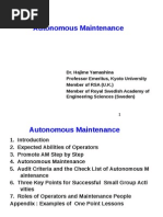 Autonomous Maintenance Step 1-7 | PDF