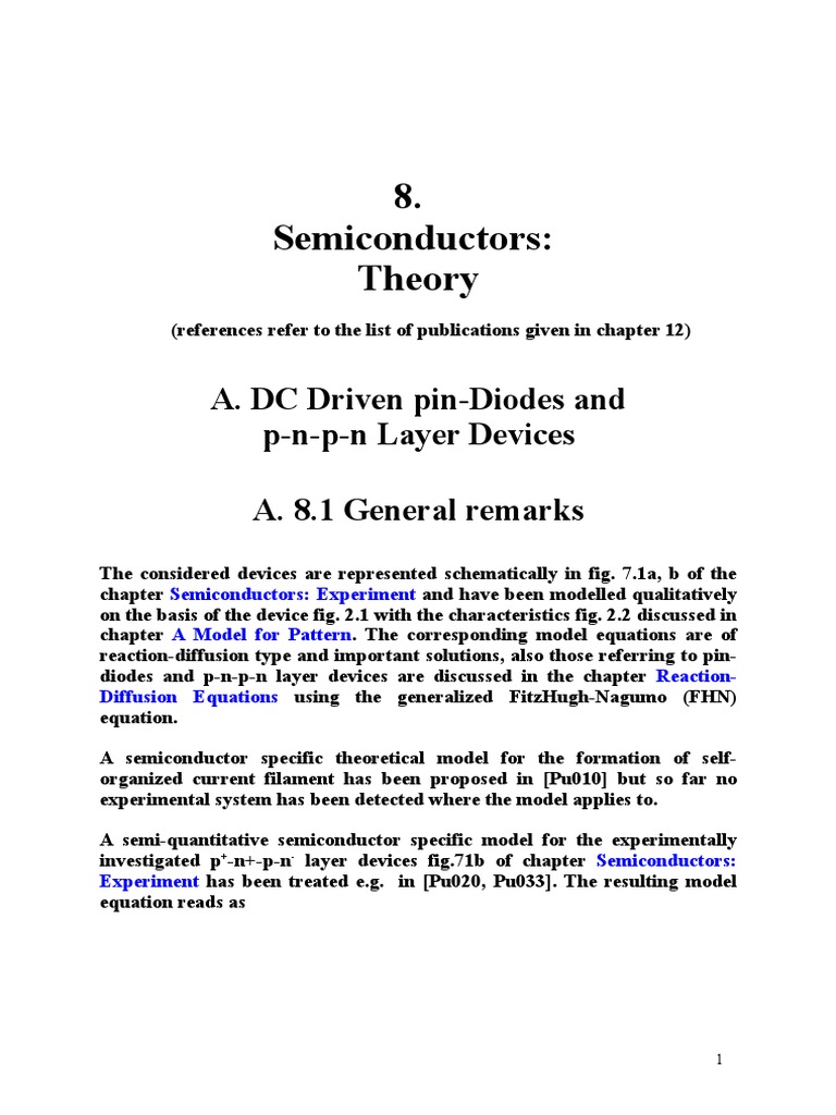 Theory Semiconductors | Download Free PDF | Chemistry | Materials
