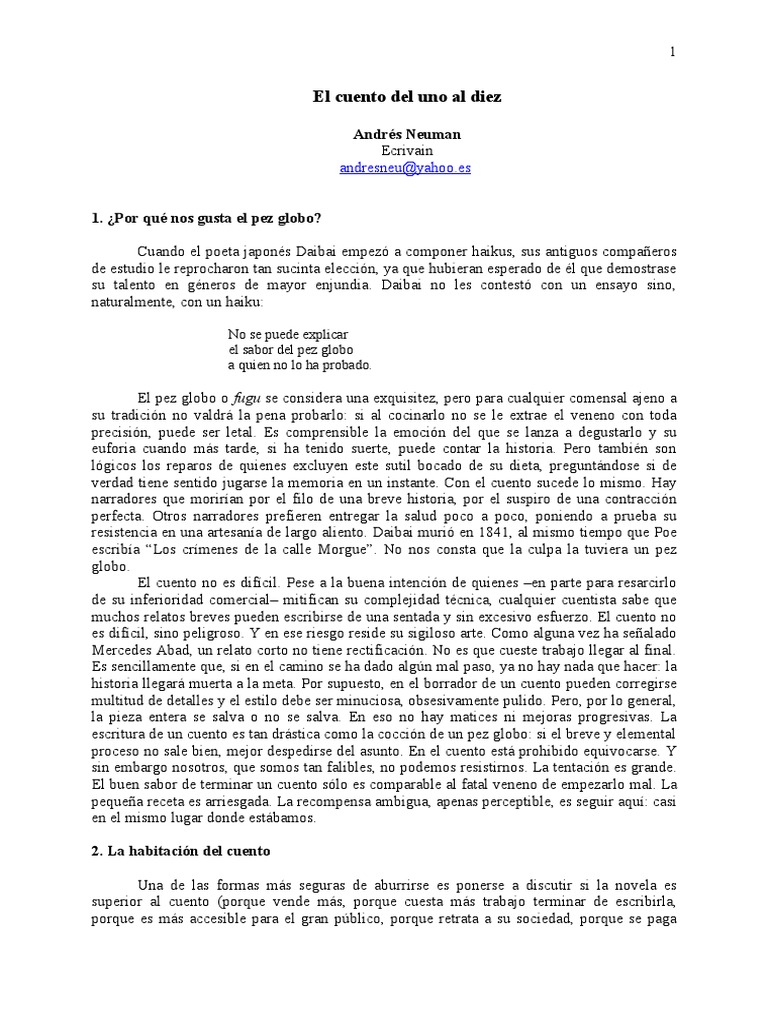 Neuman | PDF | Cuentos | Edgar Allan Poe