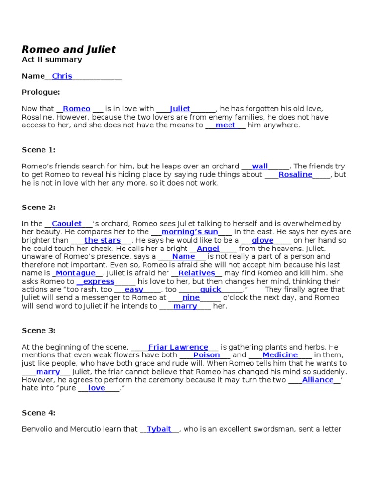 Romeo and Juliet | PDF