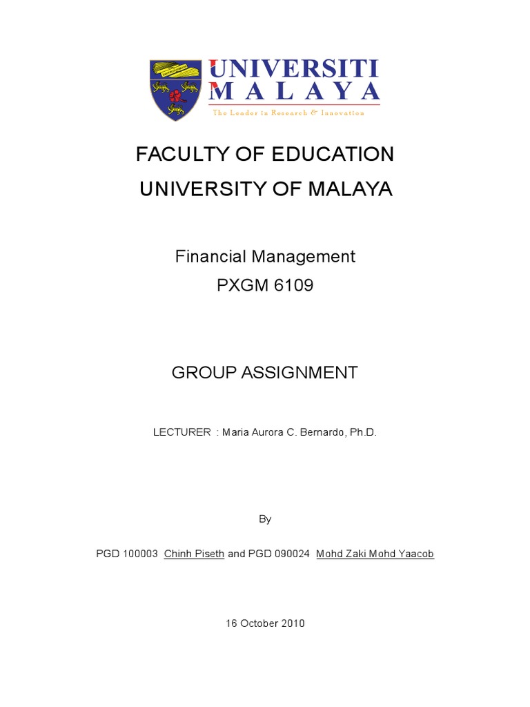 Financial Management Pdf Diploma Higher Education