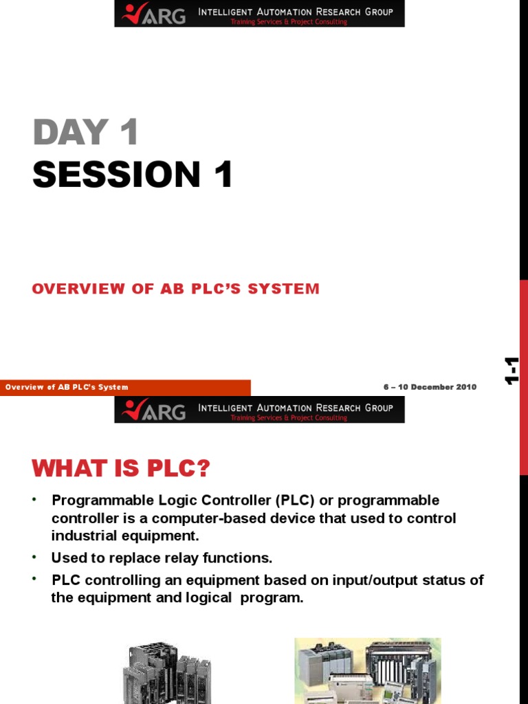 01-Overview of PLC System | PDF | Programmable Logic Controller | Input ...
