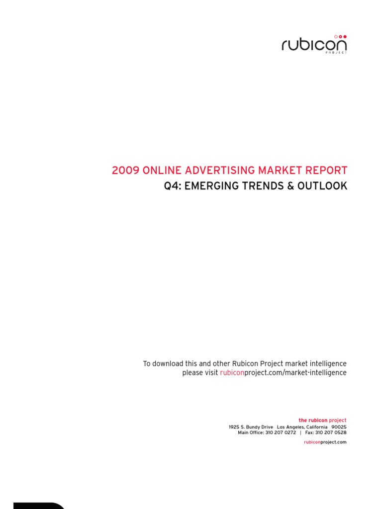 Rubicon Q409 Market Report | PDF | Pricing | Advertising