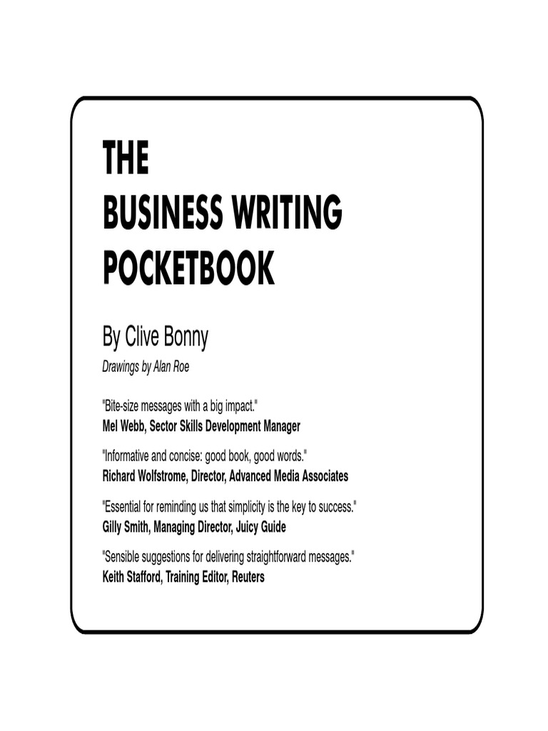 Business Writing Pocketbook | PDF | Memorandum | Email