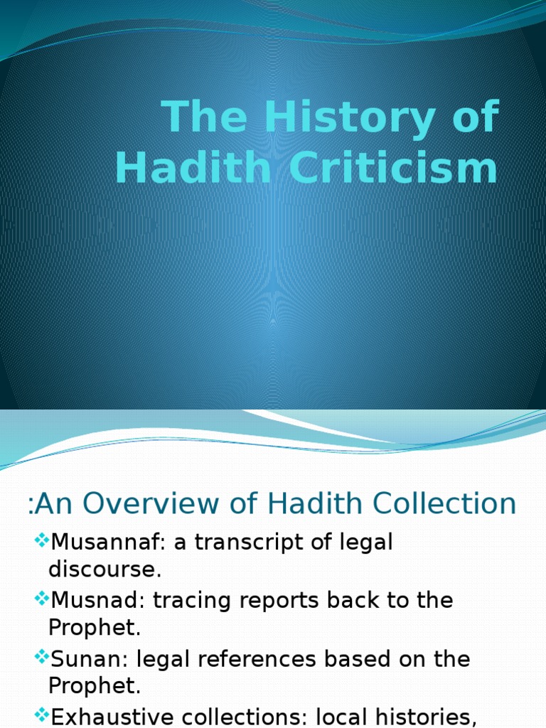 The Criticism of Hadith Jonathan Brown | PDF