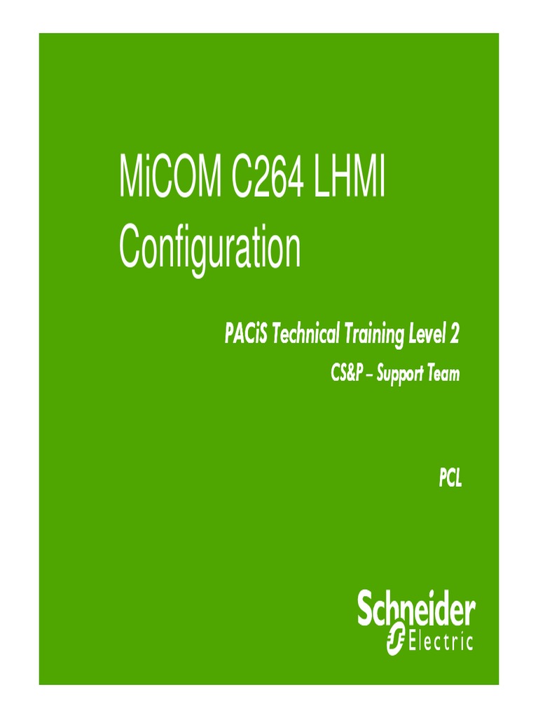 L2 V4 07 C264 LHMI Configuration E 01 | PDF | Electronics | Computer ...