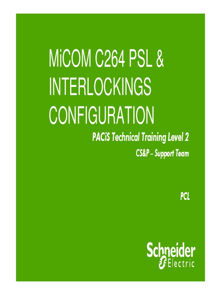 L2 V4 06 C264 PSL & Interlock Configuration E 01 | PDF | Boolean ...