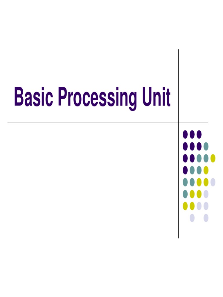 Computer Organization-Basic Processing Unit | PDF | Central Processing ...