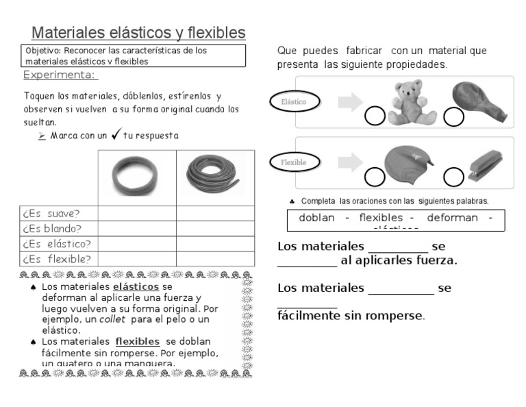 Materiales Elásticos y Flexibles | PDF | Ciencia de los materiales ...