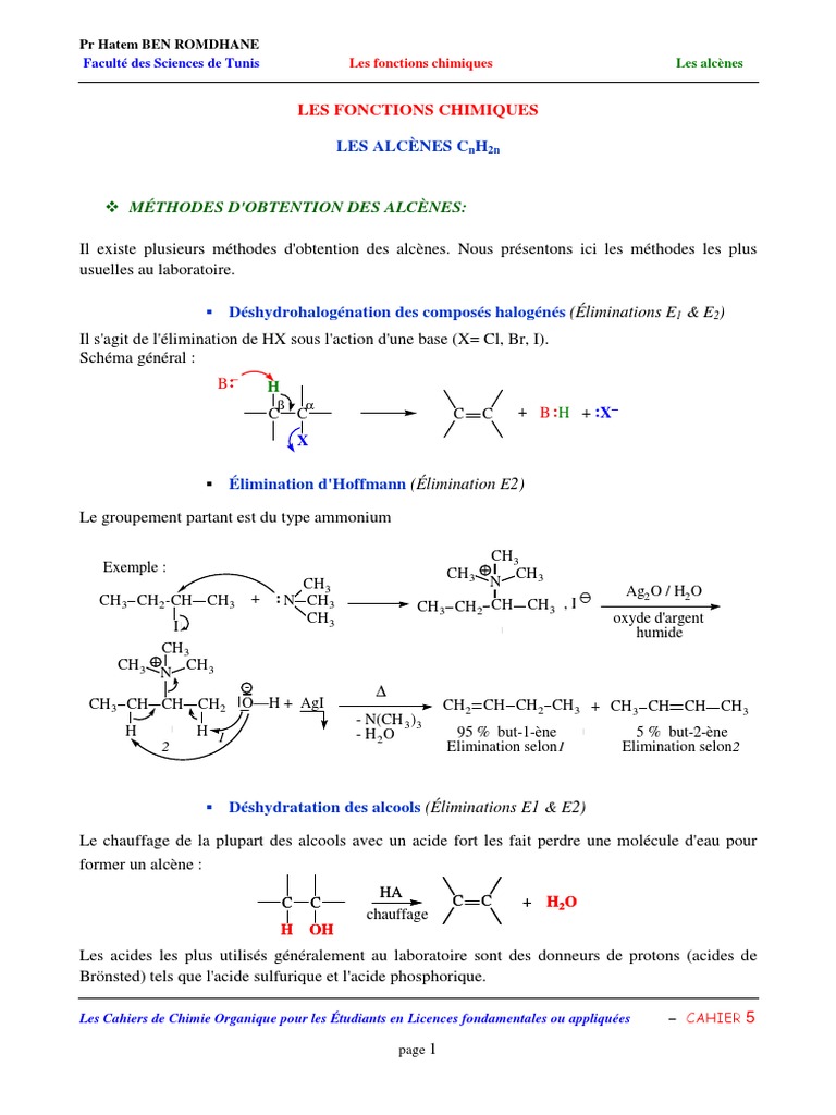 2 Alcenes | PDF | Cétone | Alcène