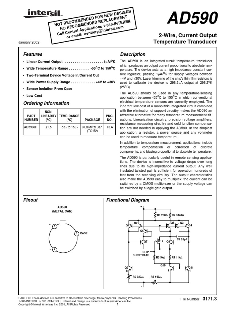 ad590 | Thermocouple | Electronic Circuits