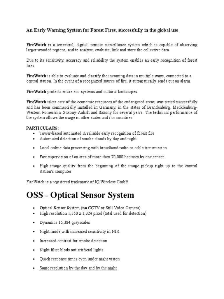 An Early Warning System For Forest Fires | PDF | Closed Circuit ...