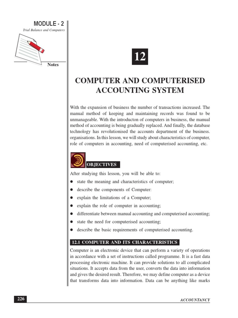 Components of Computerized Accounting | PDF | Input/Output | Embedded ...