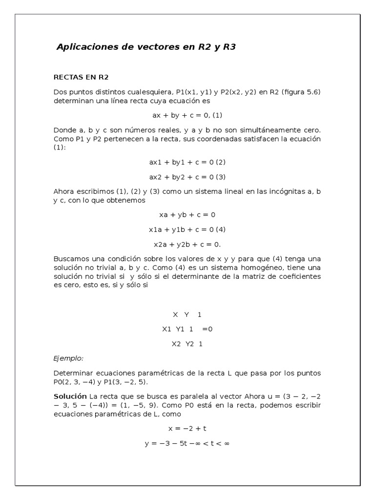 Vectores y Planos en R2 y R3 | PDF | Espacio vectorial | Vector Euclidiano