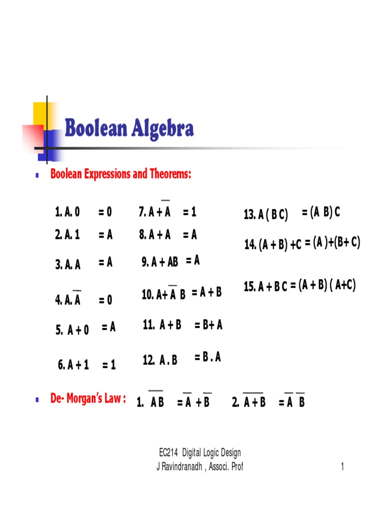 Boolean Algebra and Logic Gates | PDF | Logic Gate | Electrical Circuits