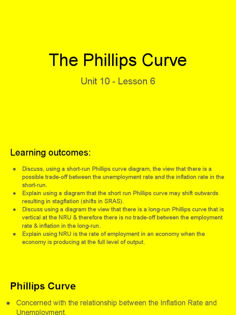Understanding the Phillips Curve Dynamics | PDF | Phillips Curve ...