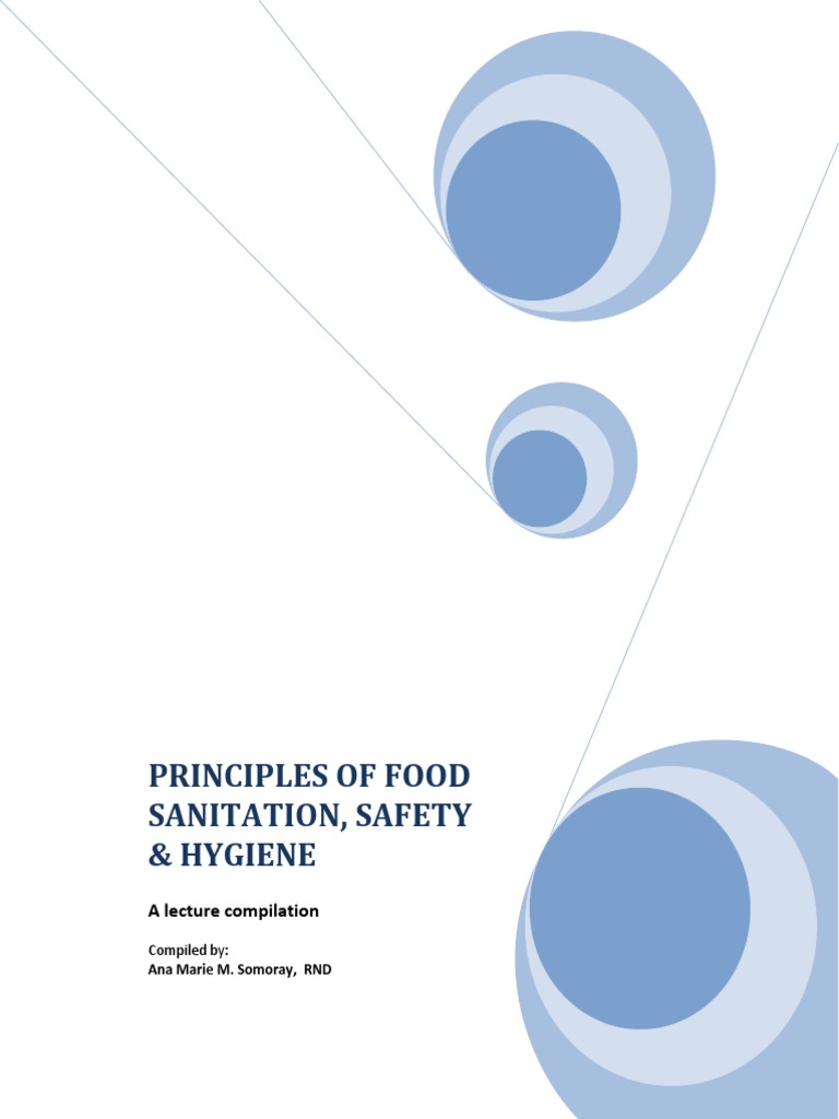 Principles of Food Sanitation, Safety & Hygiene | PDF | Foodborne ...