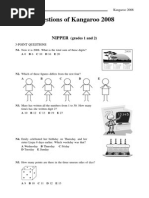 Math Kangaroo Practice Problems (Grades 1-8) | PDF | Geometry ...