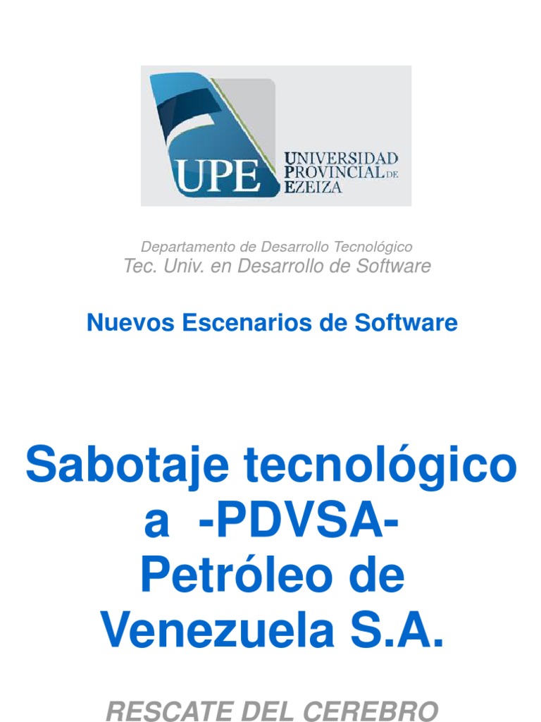 PDVSA | PDF | Hugo Chavez | Informática