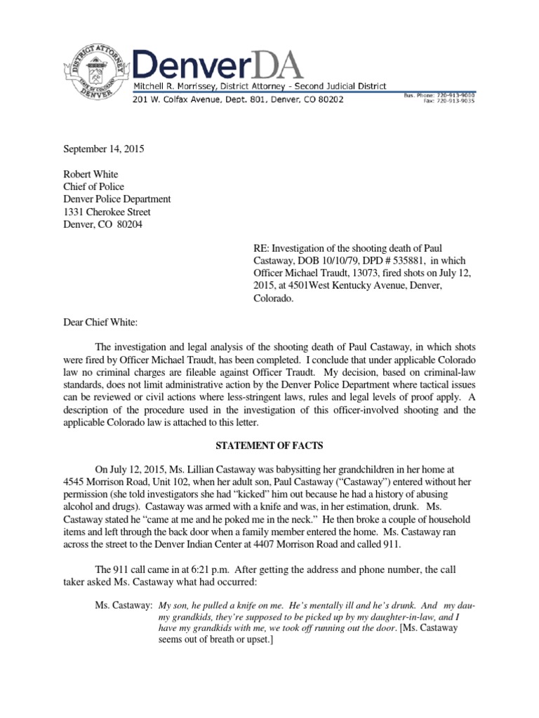 Paul Castaway Decision Letter PDF | PDF | Grand Juries In The United ...