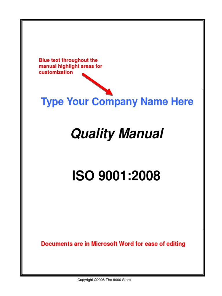 Iso 9001 Manual | PDF | Quality Management System | Quality Management