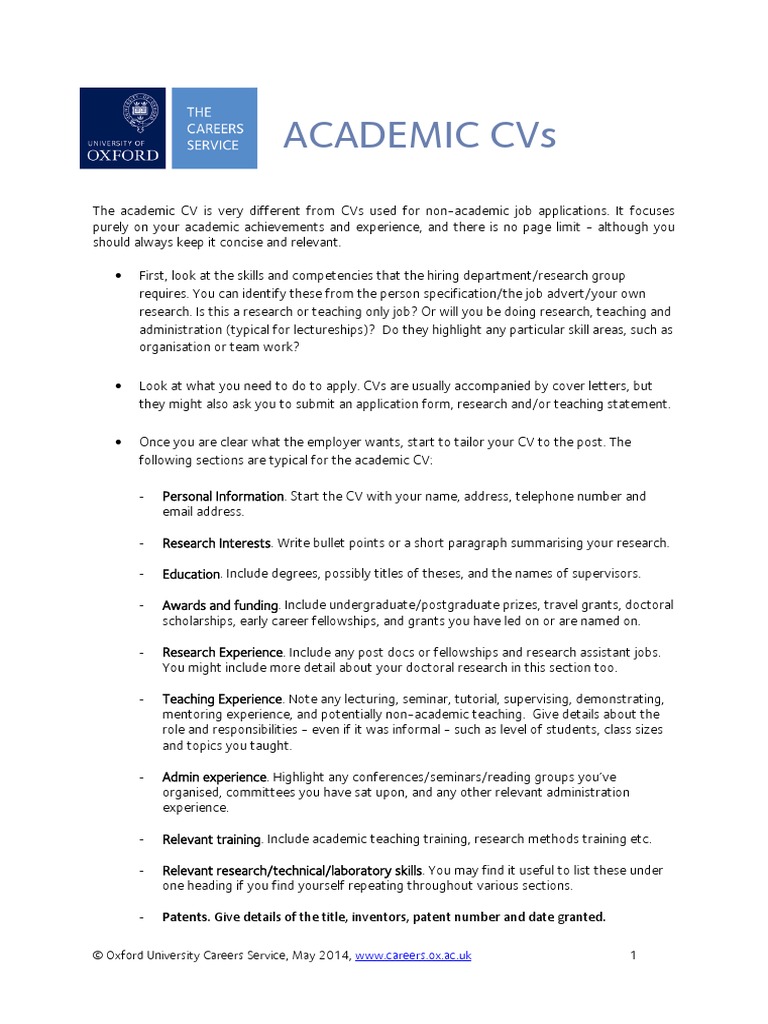 Academic CVS 2014 | PDF | Gene | Postgraduate Education