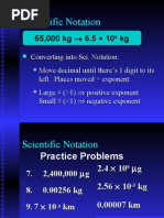 Lesson 1 - Measurements - Conversion of Units, Scientific Notation ...